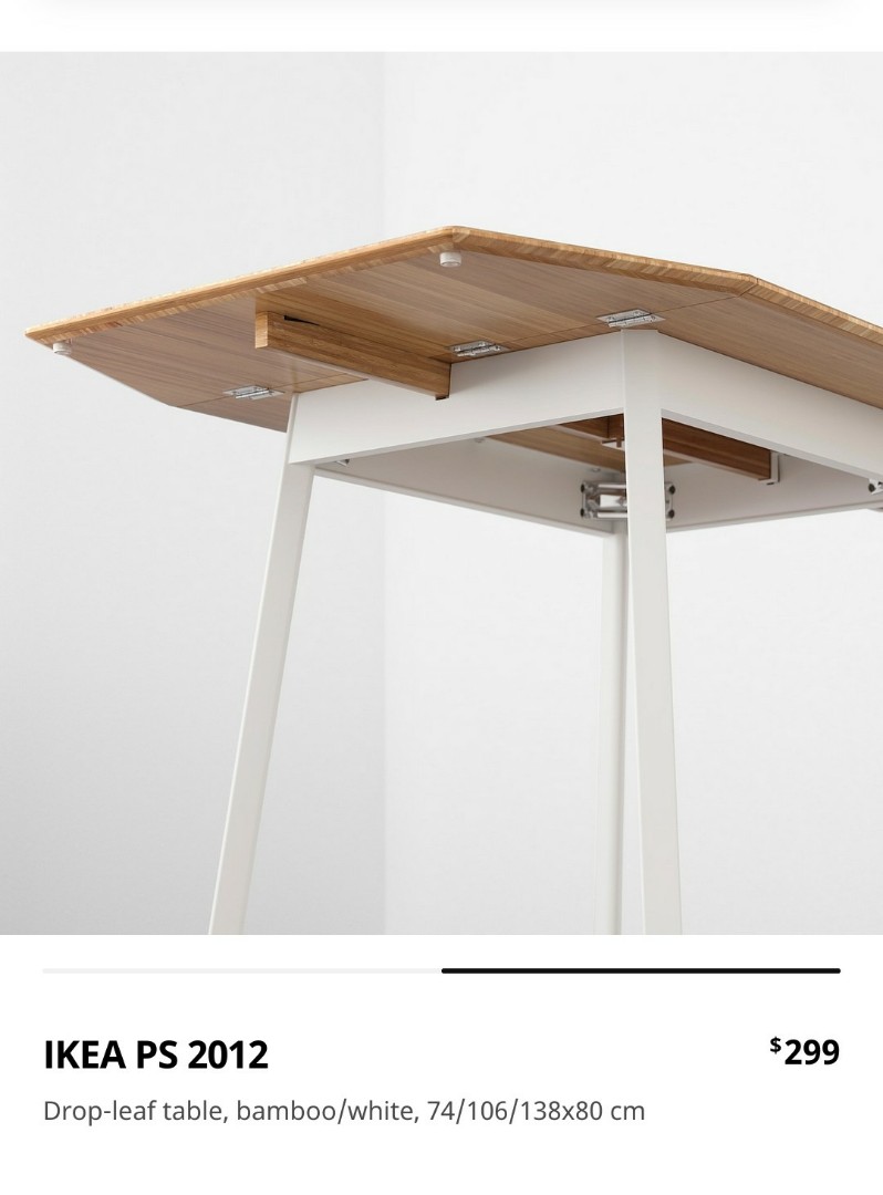 IKEA PS 2012 extendable dining table, Furniture & Home Living ...