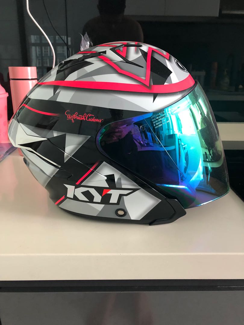 KYT helmet, Motorcycles, Motorcycle Apparel on Carousell