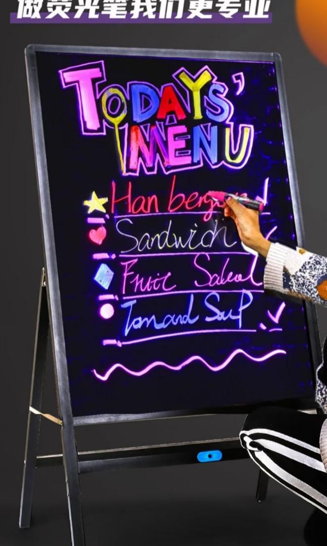 LED electronic light-emitting board. Small blackboard whiteboard ...