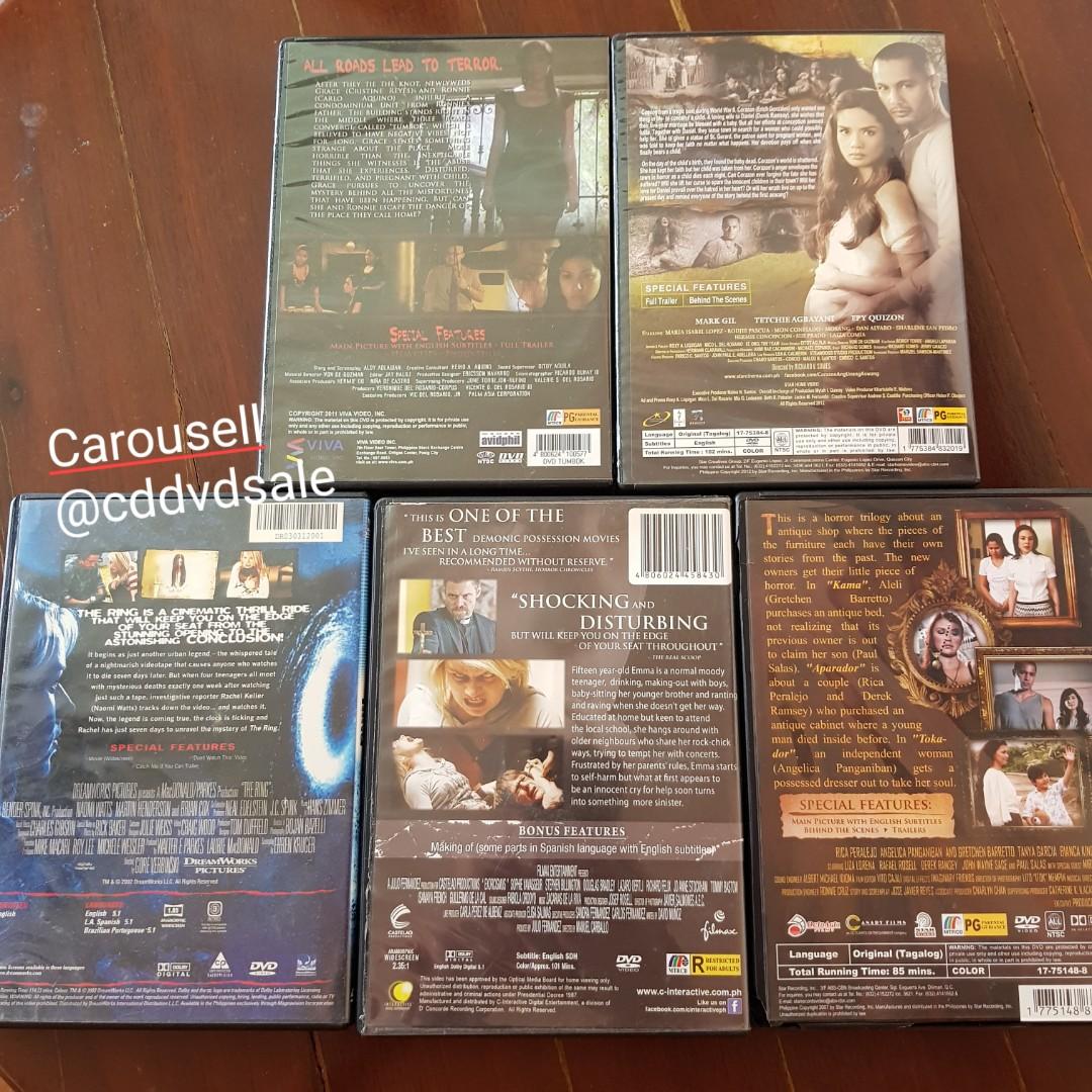 LOT SALE TAGALOG HORROR DVD MOVIE CRISTINE REYES ANGELICA PANGANIBAN ...
