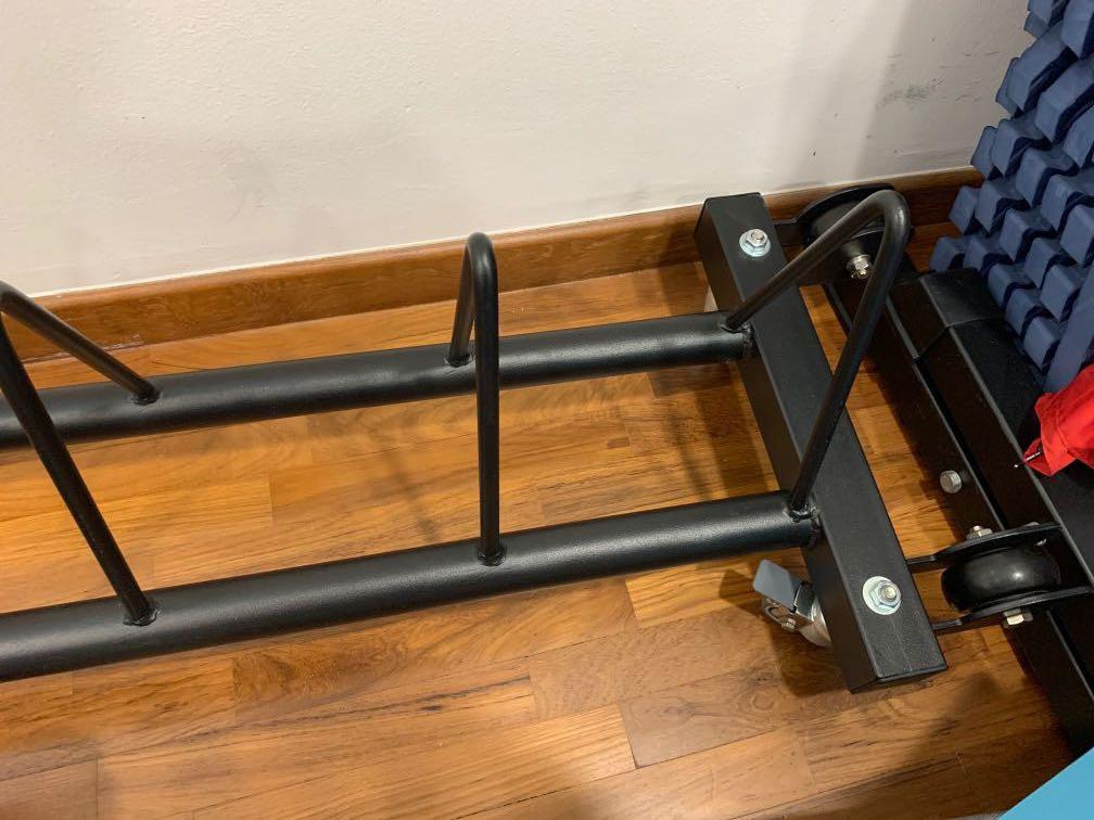 Mobile rolling weight plates rack., Sports Equipment, Exercise ...