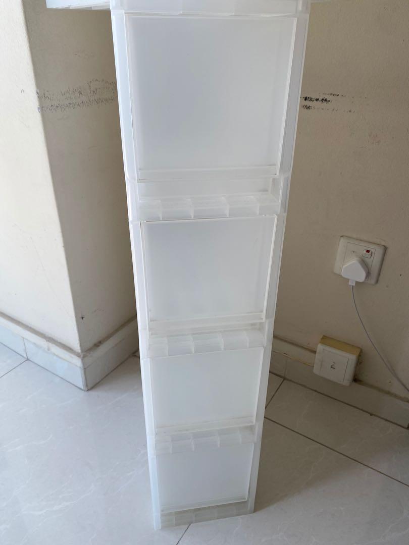 MUJI PP STORAGE CASE / WITH CASTER W18*D40*H83cm, Furniture & Home ...