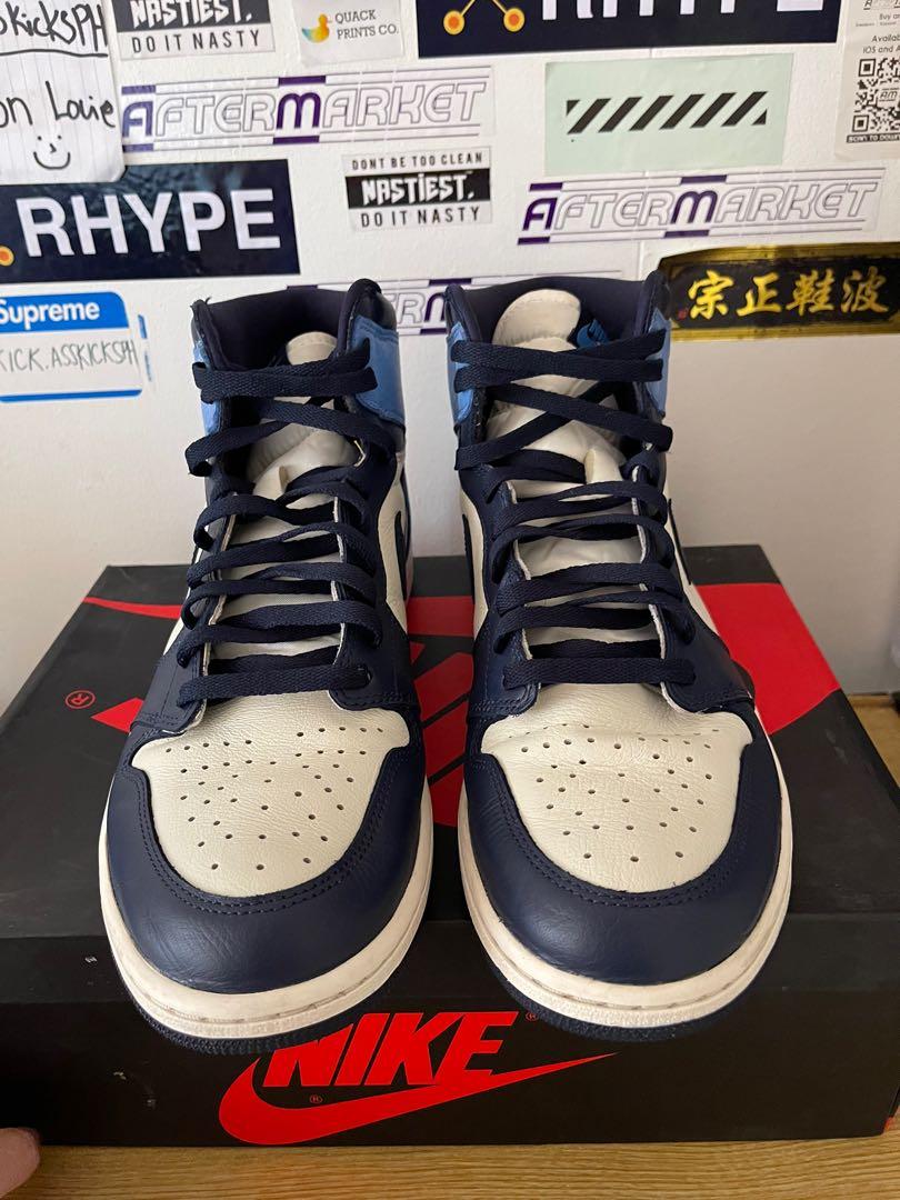 Nike air Jordan 1 obsidian unc, Men's Fashion, Footwear, Sneakers on ...