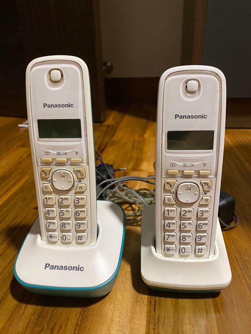 Panasonic Cordless Phones Pair, Mobile Phones & Gadgets, Mobile ...