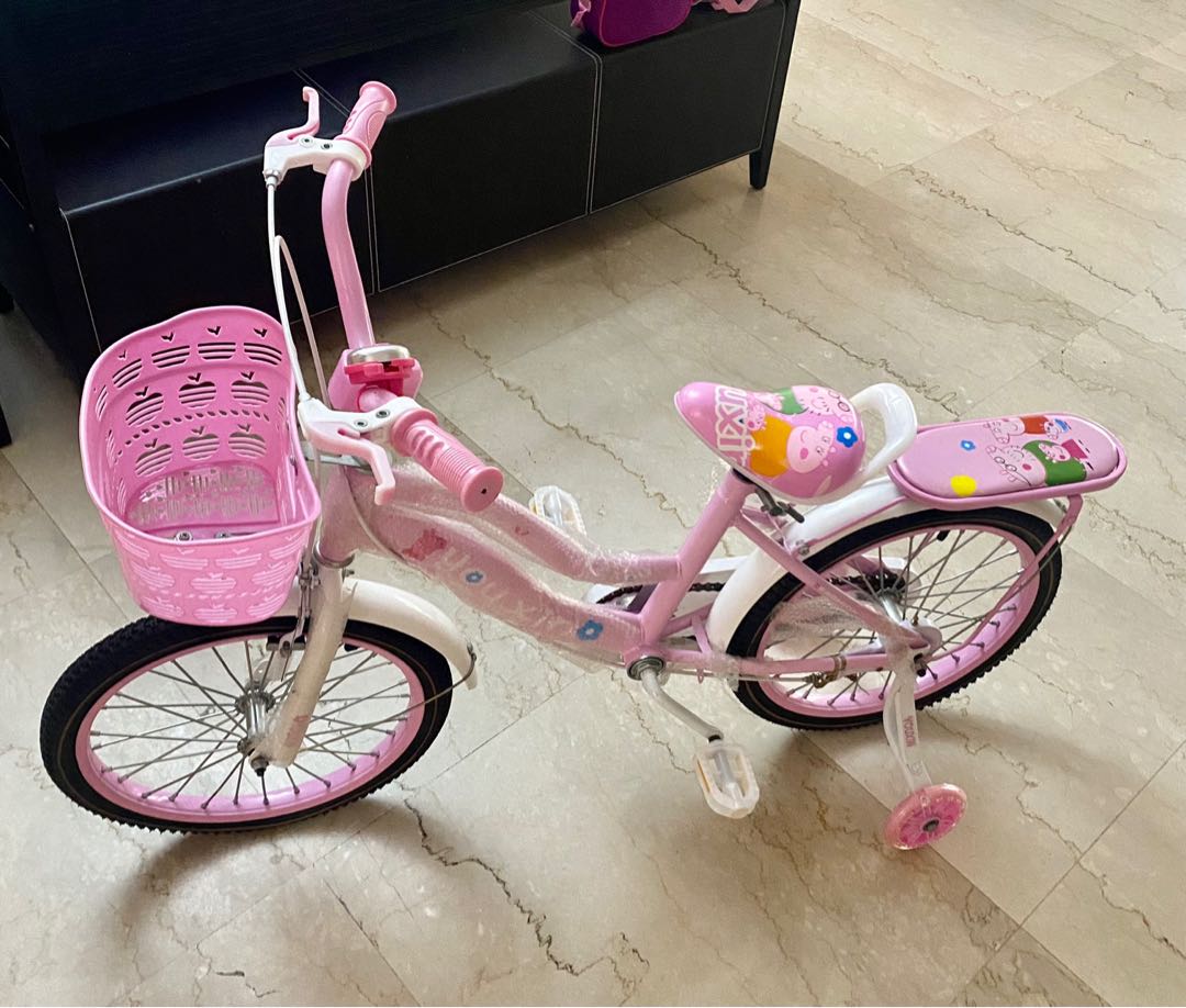 Peppa Pig Pink Kid Bicycle 16 inch, Sports Equipment, Bicycles & Parts ...
