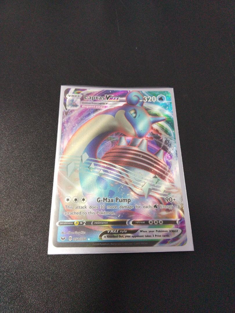 Pokemon Lapras Vmax Ultra Rare - Sword & Shield Base Set, Hobbies & Toys, Toys & Games on Carousell