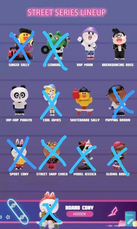 Pop Mart LINE Street Series full set, Hobbies & Toys, Toys & Games on ...