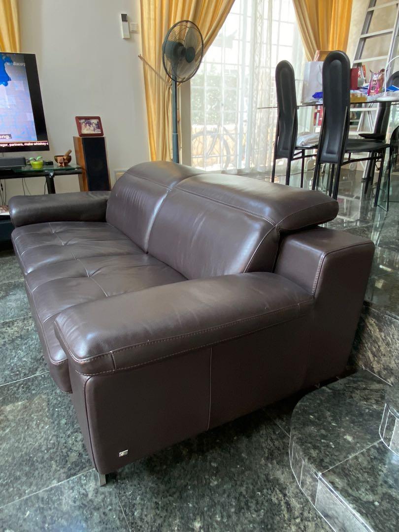 Quality full leather 3 seater from HTL, Furniture & Home Living ...