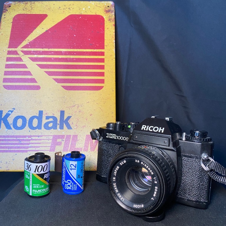 Ricoh XR1000S SLR Film Camera with Ricoh Rikenon 50mm F2, Photography ...