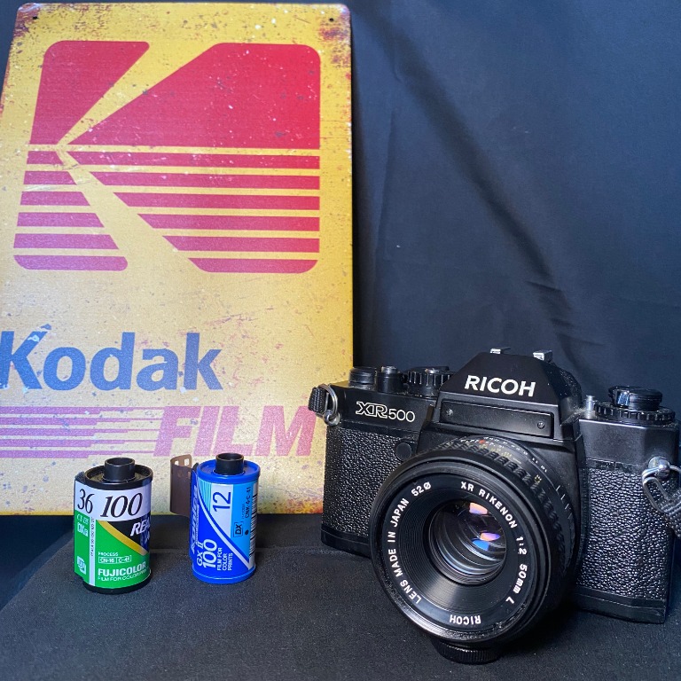 Ricoh XR500 SLR Film Camera with Ricoh Rikenon 50mm F2, Photography ...