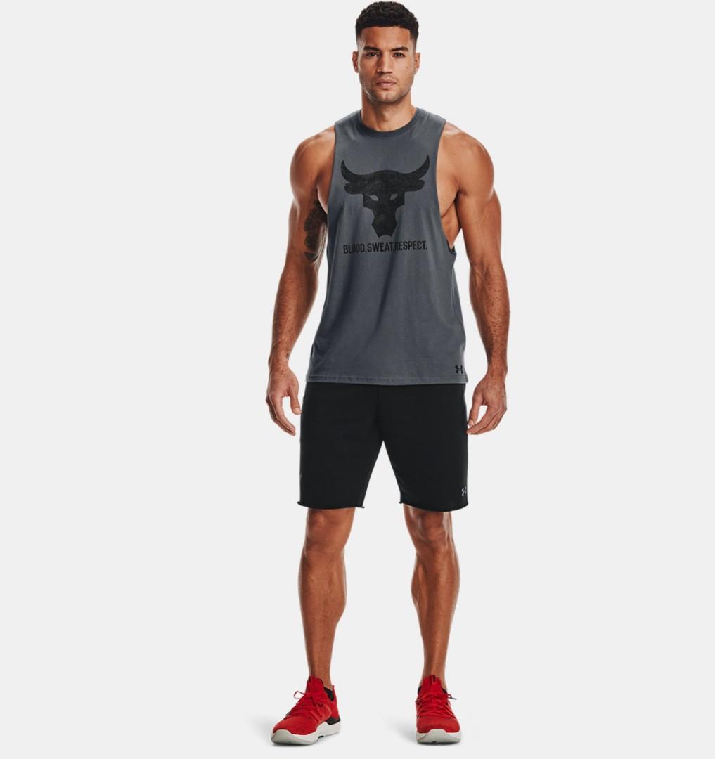 Underarmour Project Rock Tank, Men's Fashion, Tops & Sets, Tshirts ...