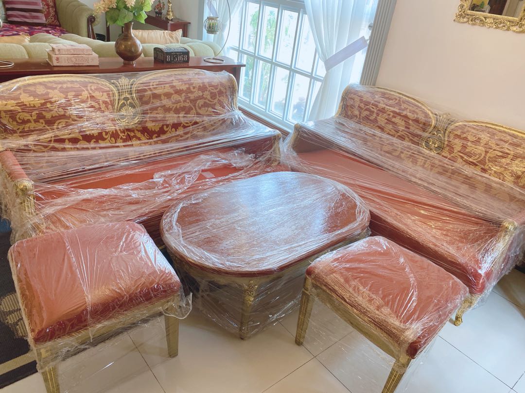 Rush sala set narra sofa set victorian style, Furniture & Home Living ...
