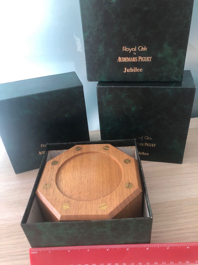 Audemars Piguet Box AP Octagon Oak Box, Men's Fashion, Watches ...