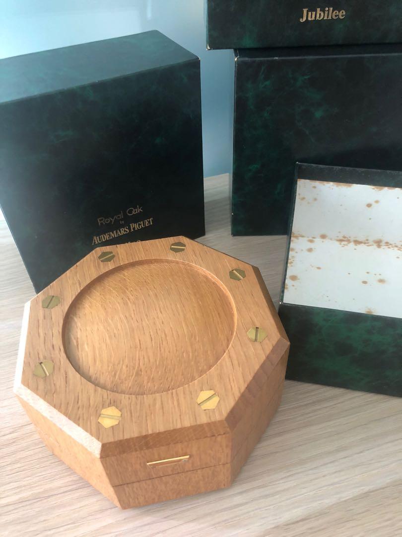 Audemars Piguet Box AP Octagon Oak Box, Men's Fashion, Watches ...