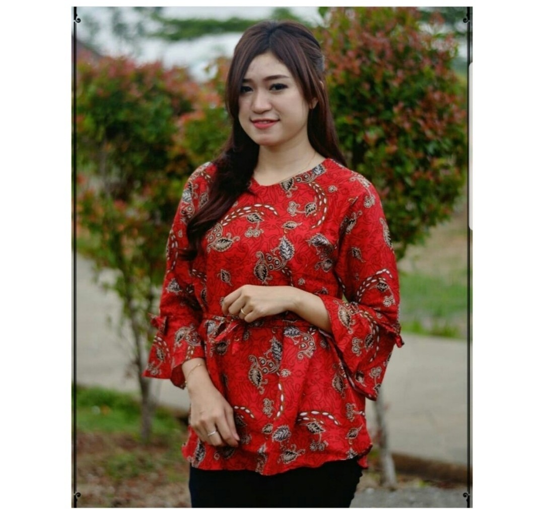 Batik Top, Women's Fashion, Tops, Blouses on Carousell