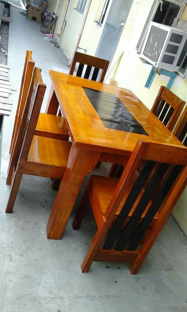 Bennett Furniture - Dining table set Palochina wood, Furniture & Home ...