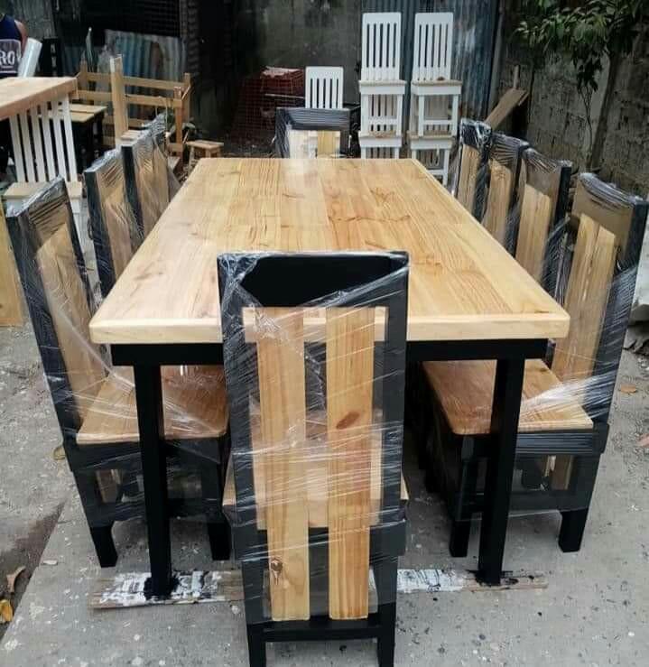 Bennett Furniture - Dining table set Palochina wood, Furniture & Home ...