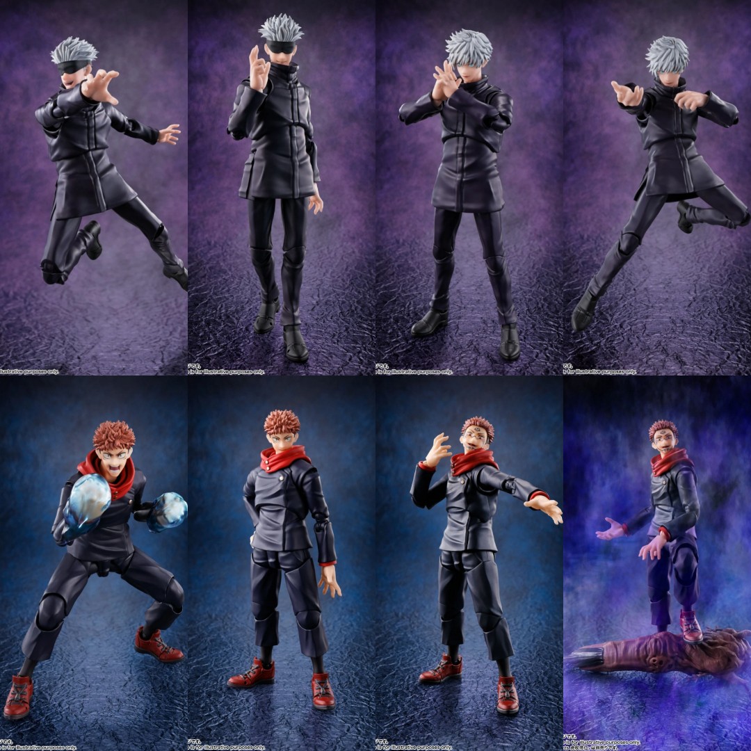 [BNIB] Bandai S.H. SH Figuarts SHF Yuji Itadori, SHF Gojo Satoru and ...
