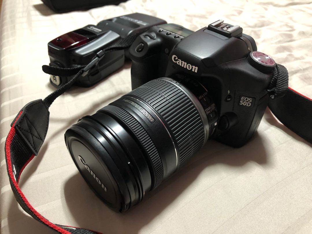 Canon DSLR 50D and Speedlite 580 EX II flash, Photography, Cameras on ...