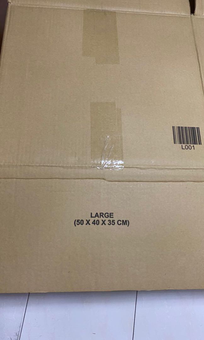 Carton box large (50cm X 40cm X 35 cm), Furniture & Home Living, Home ...