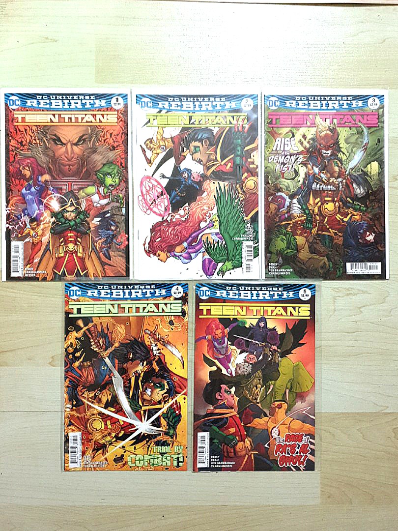 DC Comics Rebirth Teen Titans 1-5 Complete Story Arc, Hobbies & Toys ...