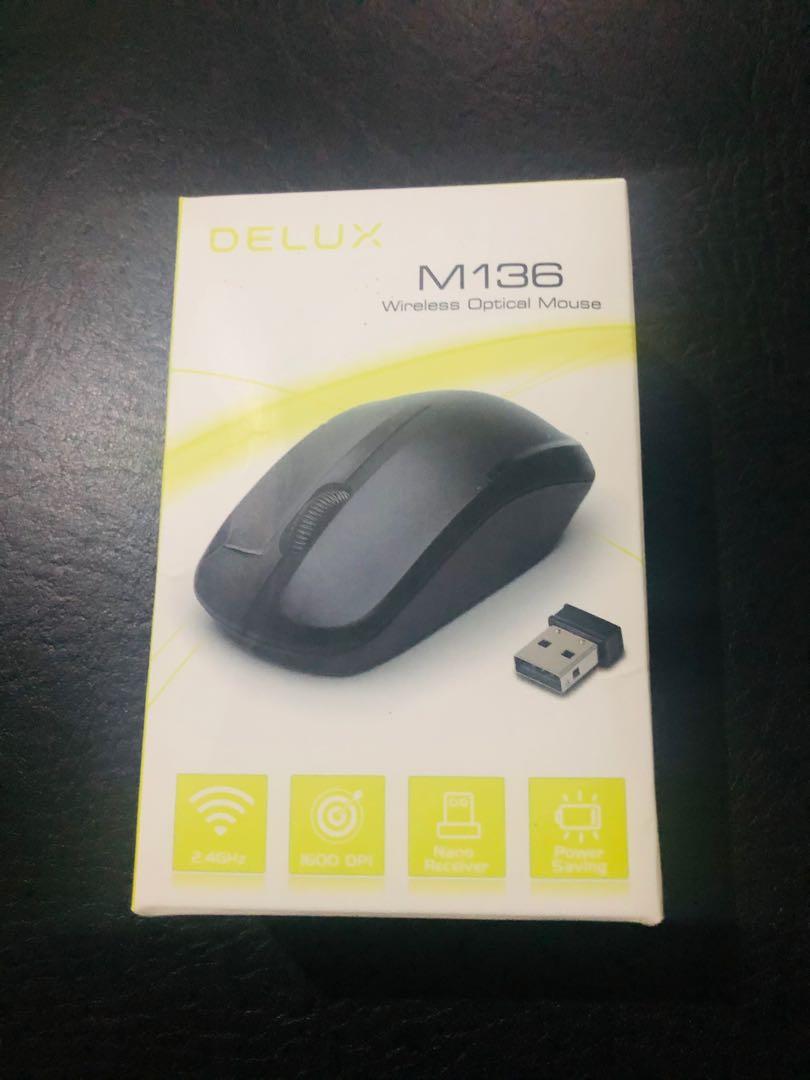 Delux M136 Wireless Optical Mouse, Computers & Tech, Parts ...