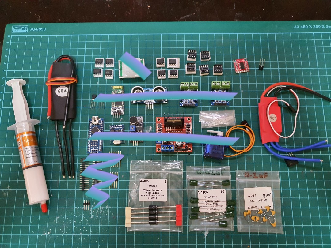Electronic Hobby Parts Assortment, Sports Equipment, PMDs, E-Scooters ...