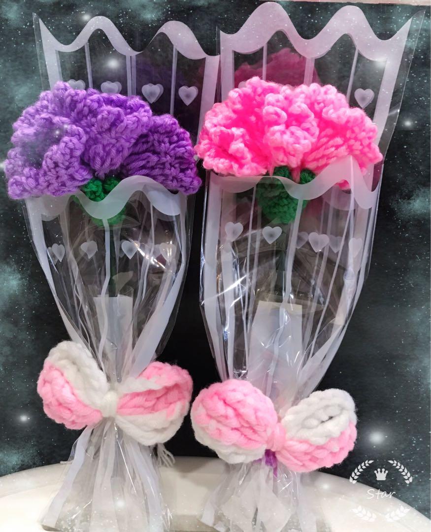 Ever lasting Carnations for Mother’s Day / Crochet flower / Handmade ...