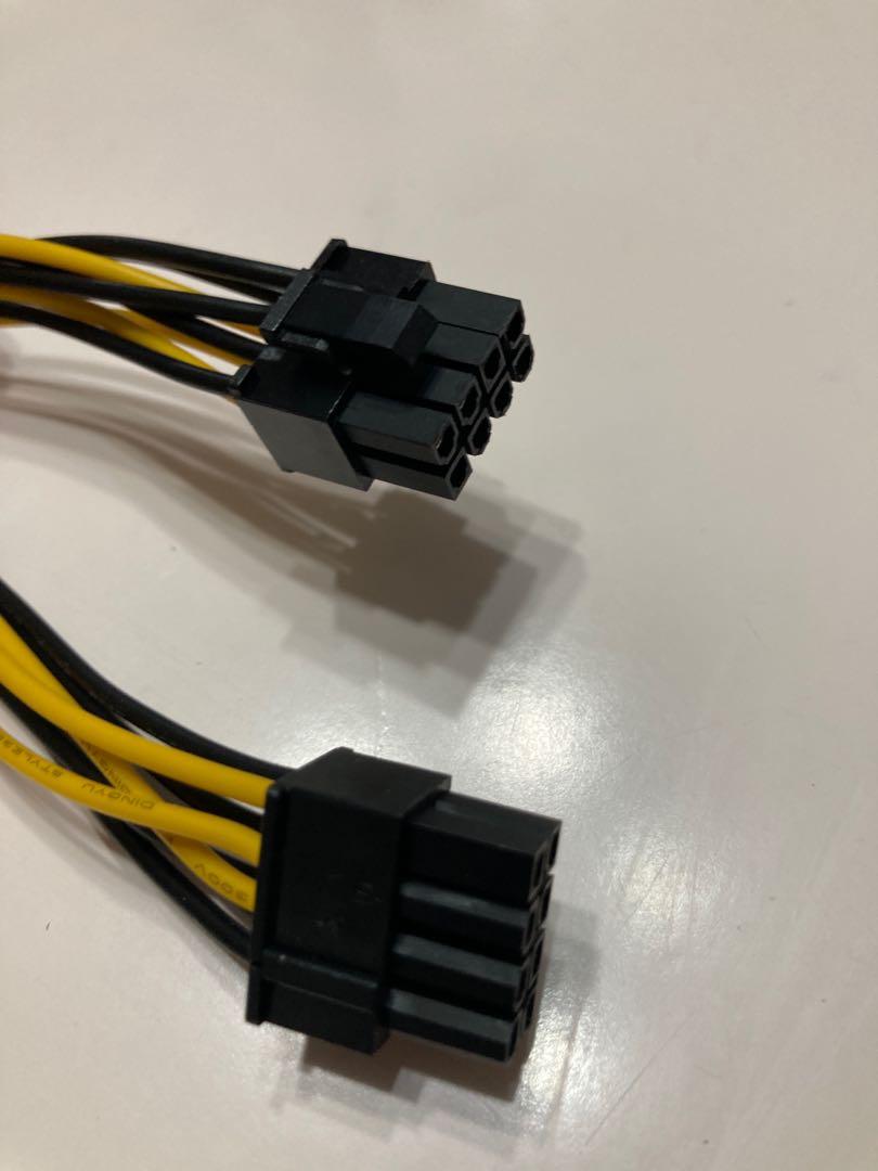 (OOS)GPU 8pin Y Splitter 1 to 2 PCIE Power Cable, Computers & Tech ...