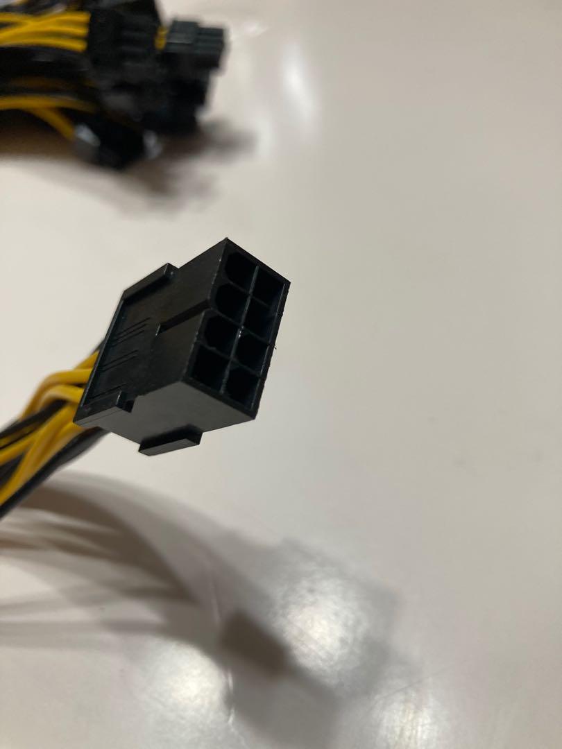(OOS)GPU 8pin Y Splitter 1 to 2 PCIE Power Cable, Computers & Tech ...