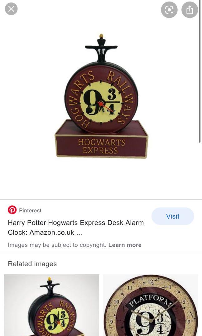 Pinterest harry potter hogwarts railways 9 3/4 quartz clock, Furniture ...