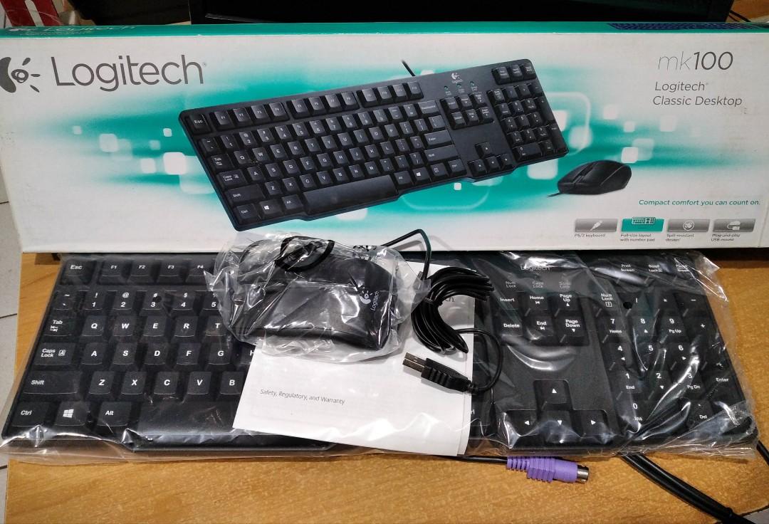 Keyboard "Logitech" Classic Desktop MK 100 Combo #MauSanken, Elektronik ...