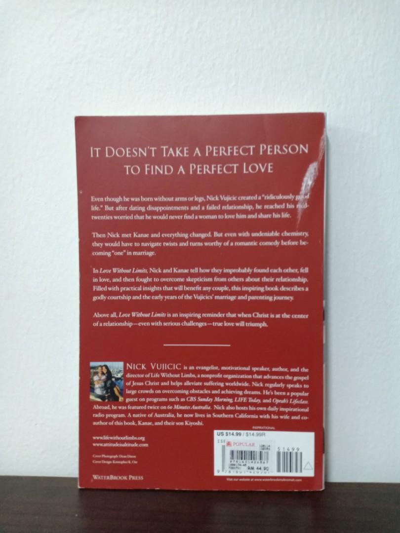 Love Without Limits: A Remarkable Story of True Love Conquering All, Author: Nick Vujicic, Kanae ...