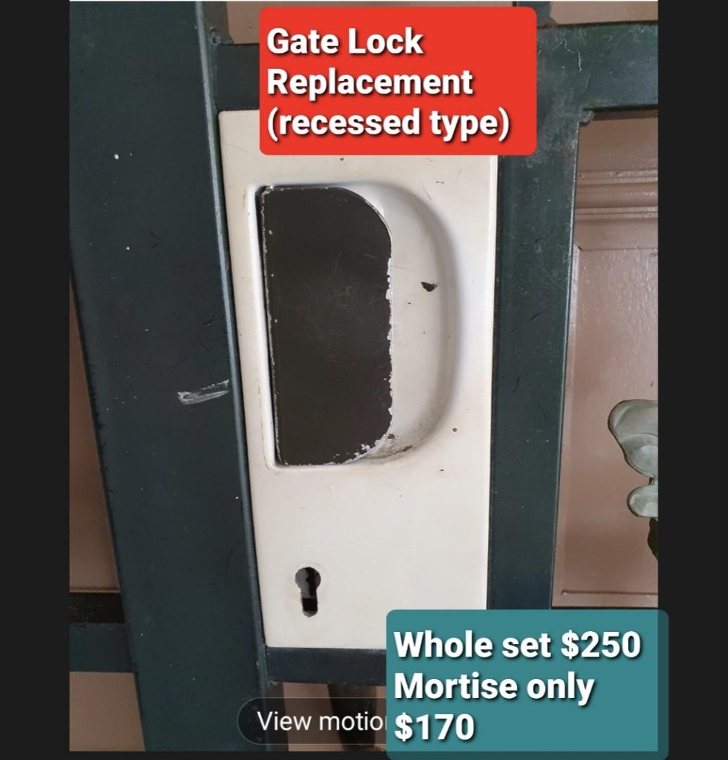 Metal Gate Flush Bolt/Gate Lock Replacement, Everything Else on Carousell