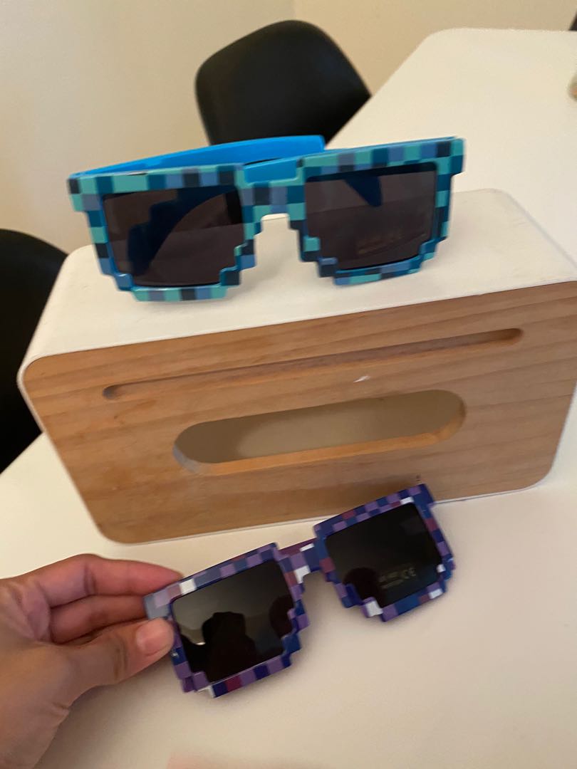 minecraft sunglasses, Men's Fashion, Watches & Accessories, Sunglasses ...