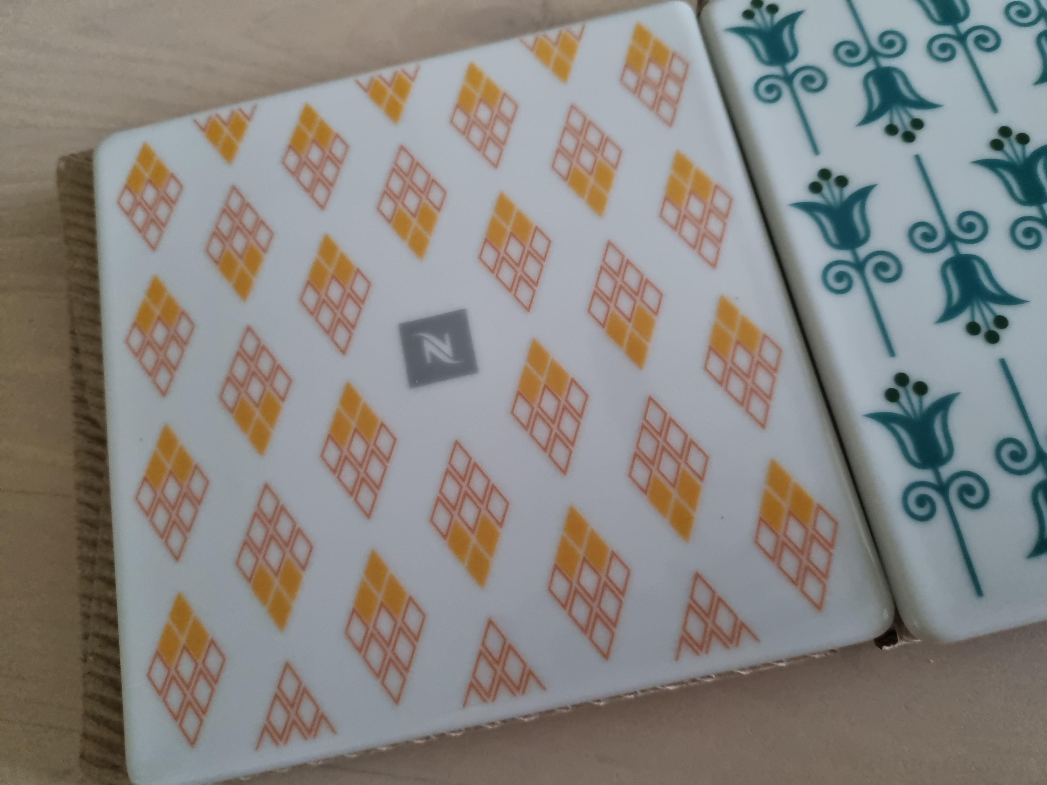 Nespresso Porcelain Coasters - Vienna and Stockholm, Furniture & Home ...