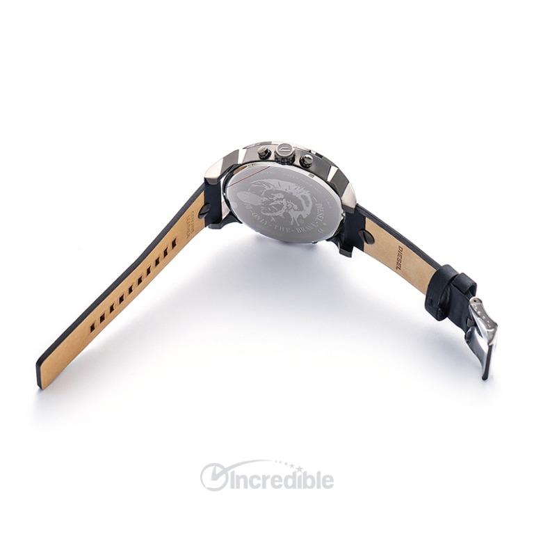 [NEW] Diesel Mr. Daddy 2.0 Black Dial Black Leather Men's Watch DZ7348 ...