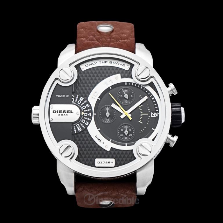 [NEW] Diesel SBA Dual Time Chronograph Stainless Steel Watch DZ7264 ...