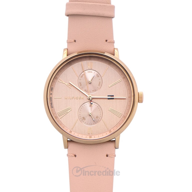 [NEW] Tommy Hilfiger Women's Multi Dial Quartz Watch with Leather Strap ...