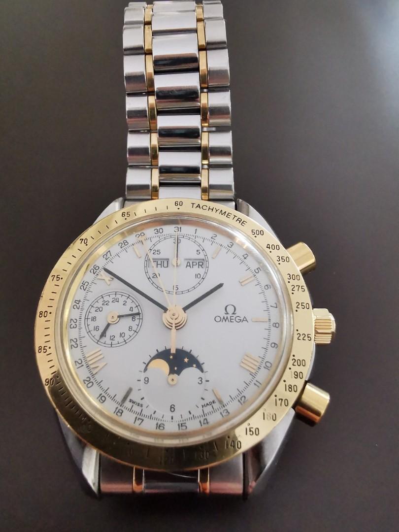 Omega A Limited Edition Gents Yellow Gold And S/Steel Speedmaster ...