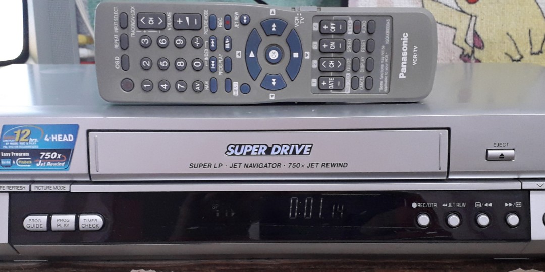 Panasonic 4 Head VHS/VCR/Video Cassette Player/Recorder, Audio ...