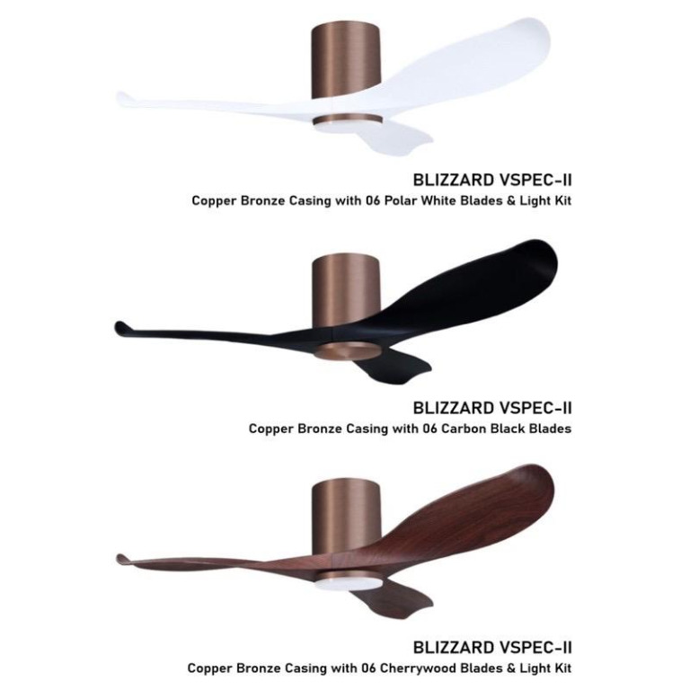 PO Ceiling Fan Blizzard VSPEC-II, Furniture & Home Living, Lighting ...