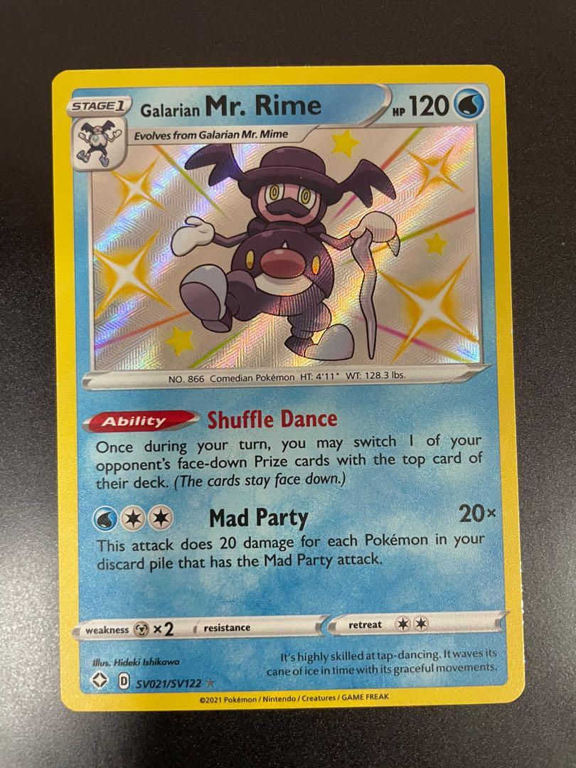 Pokemon TCG Galarian Mr. Rime - SV21/SV122 - Shiny Rare Shining Fates ...