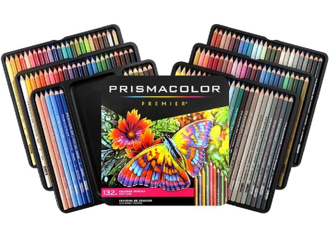 Prismacolor Premier 132 Colored Pencils Soft Core tin box set, Hobbies ...