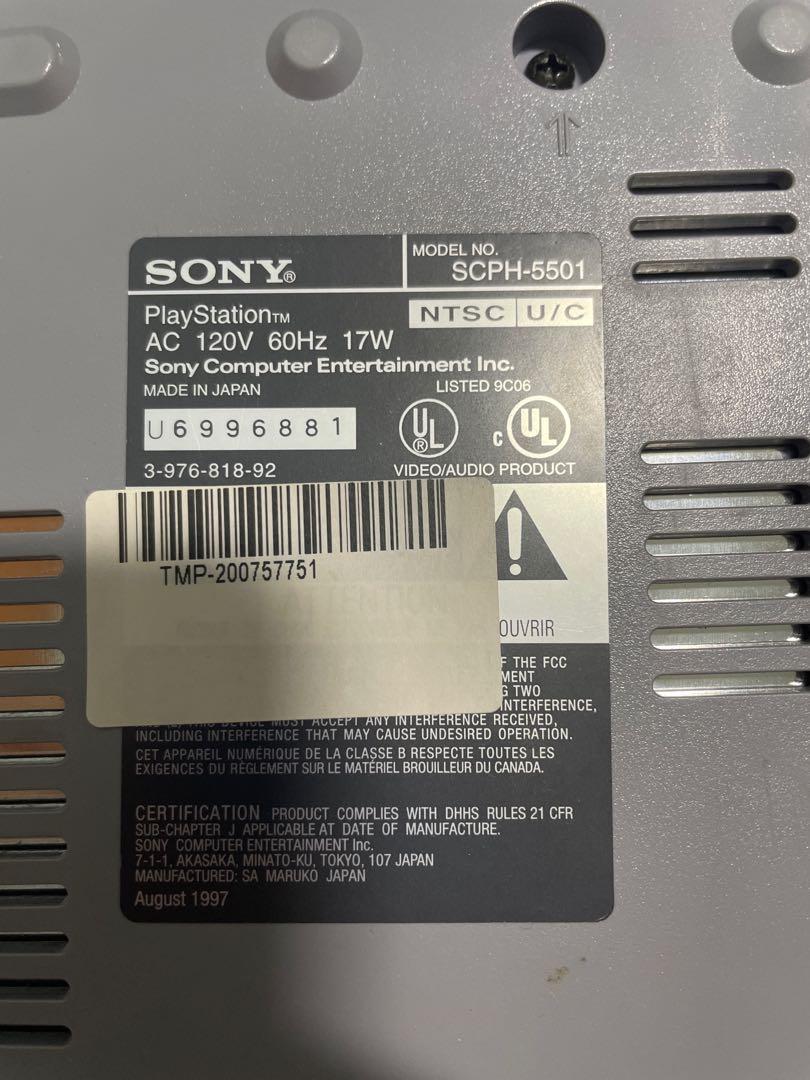 PS1 NTSC|U console, Video Gaming, Video Game Consoles, PlayStation on ...