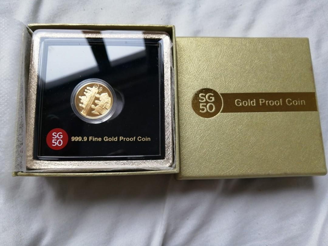 Sg50 $50 Gold Proof Coin, Hobbies & Toys, Memorabilia & Collectibles ...