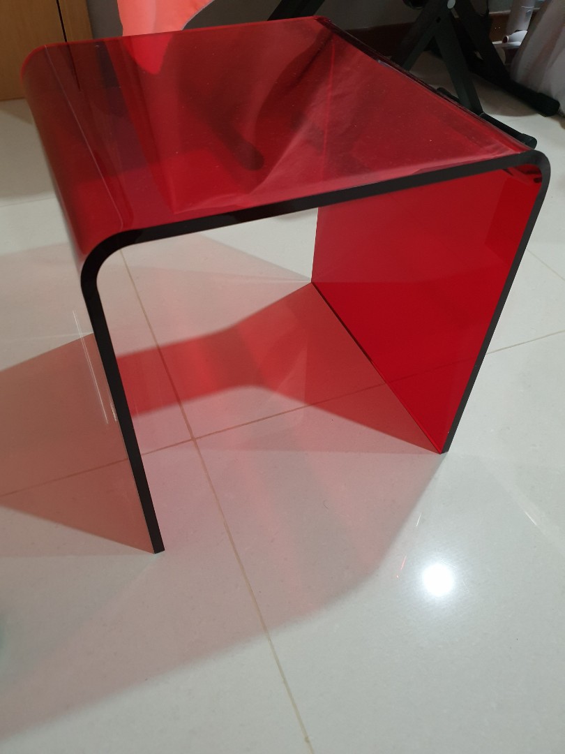 Small red coffee table, Furniture & Home Living, Furniture, Tables ...