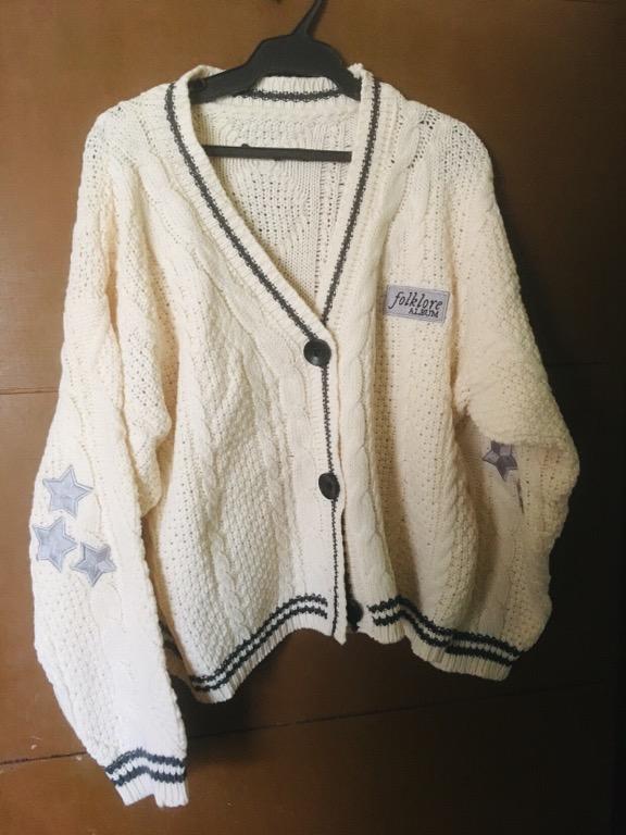Taylor Swift Cardigan Folklore Merch, Women's Fashion, Coats, Jackets ...