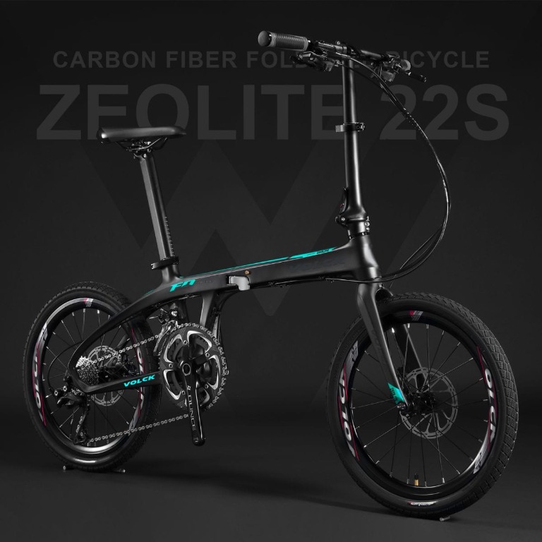 VOLCK Zeolite 22s Carbon Fiber Folding Bike • Shimano 105 R7000 • Sava ...