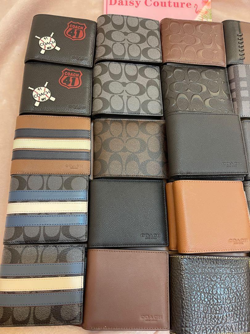 (030421)Ready Stock original coach men card holder wallet purse sling ...